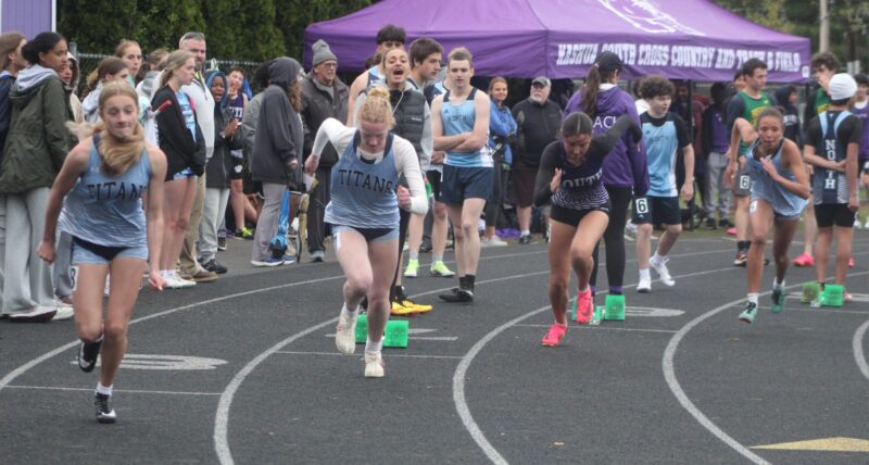 BATTLE ON TRACK: North boys, girls get Bridge wins over South | News ...